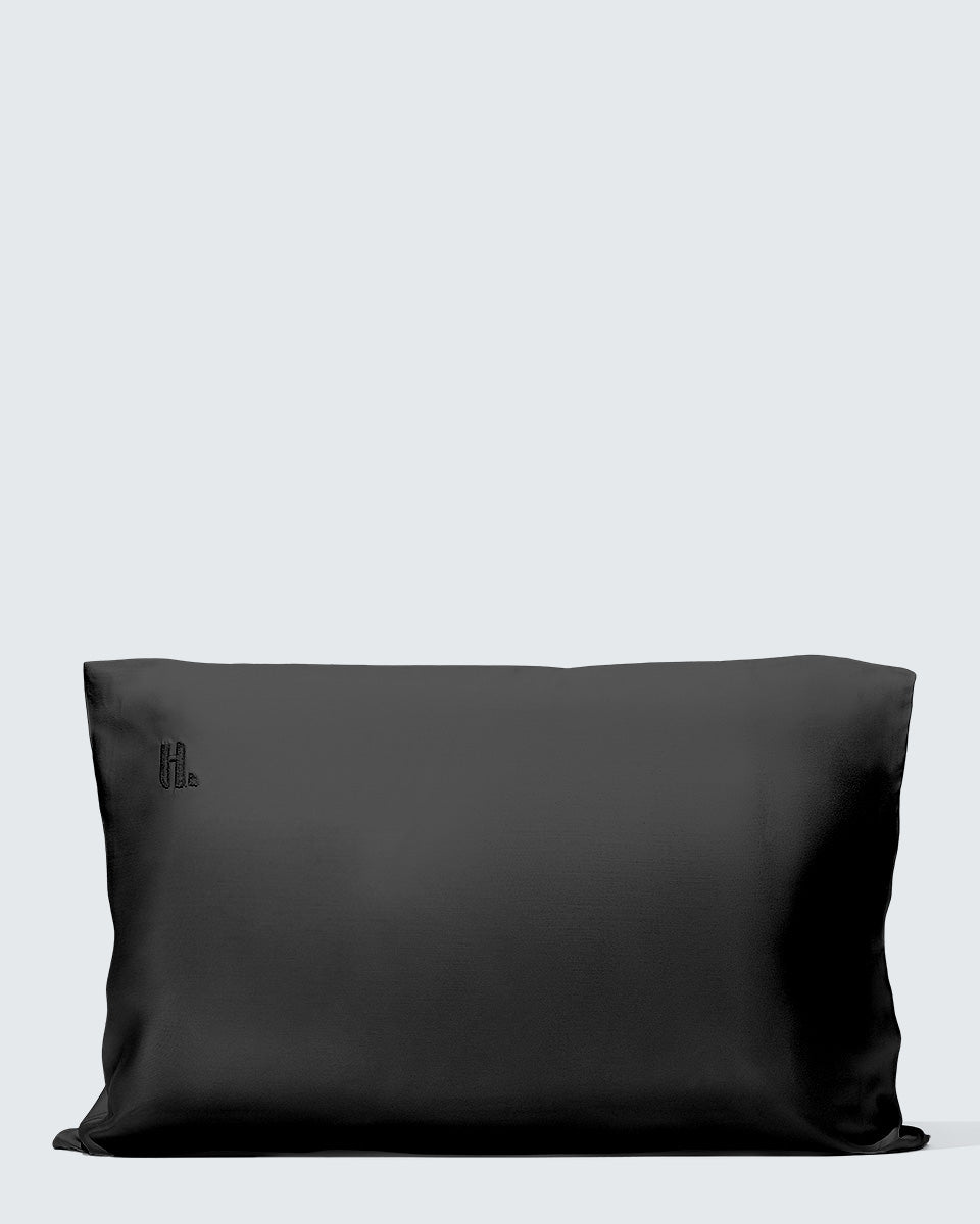 Silky Bamboo Pillowcase | Jet Black | 100% bambus hovedpudebetræk